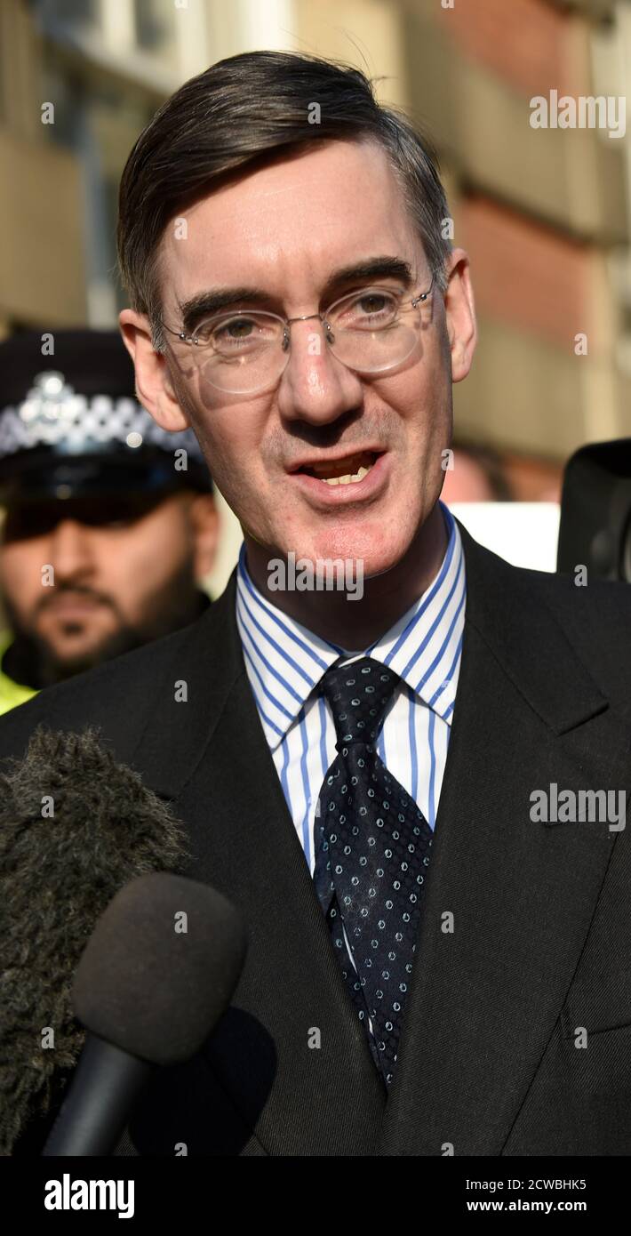 Photograph of Jacob Rees-Mogg. Jacob William Rees-Mogg (1969-) a ...