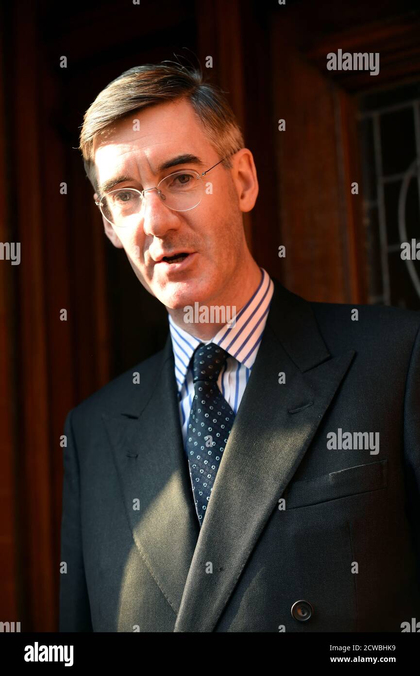 Photograph of Jacob Rees-Mogg. Jacob William Rees-Mogg (1969-) a ...