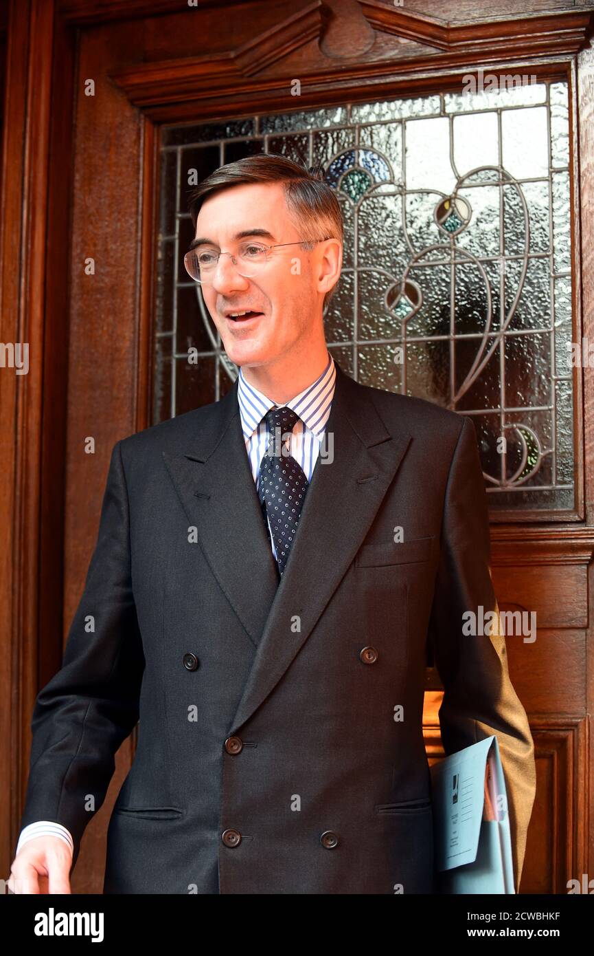 Photograph of Jacob Rees-Mogg. Jacob William Rees-Mogg (1969-) a ...