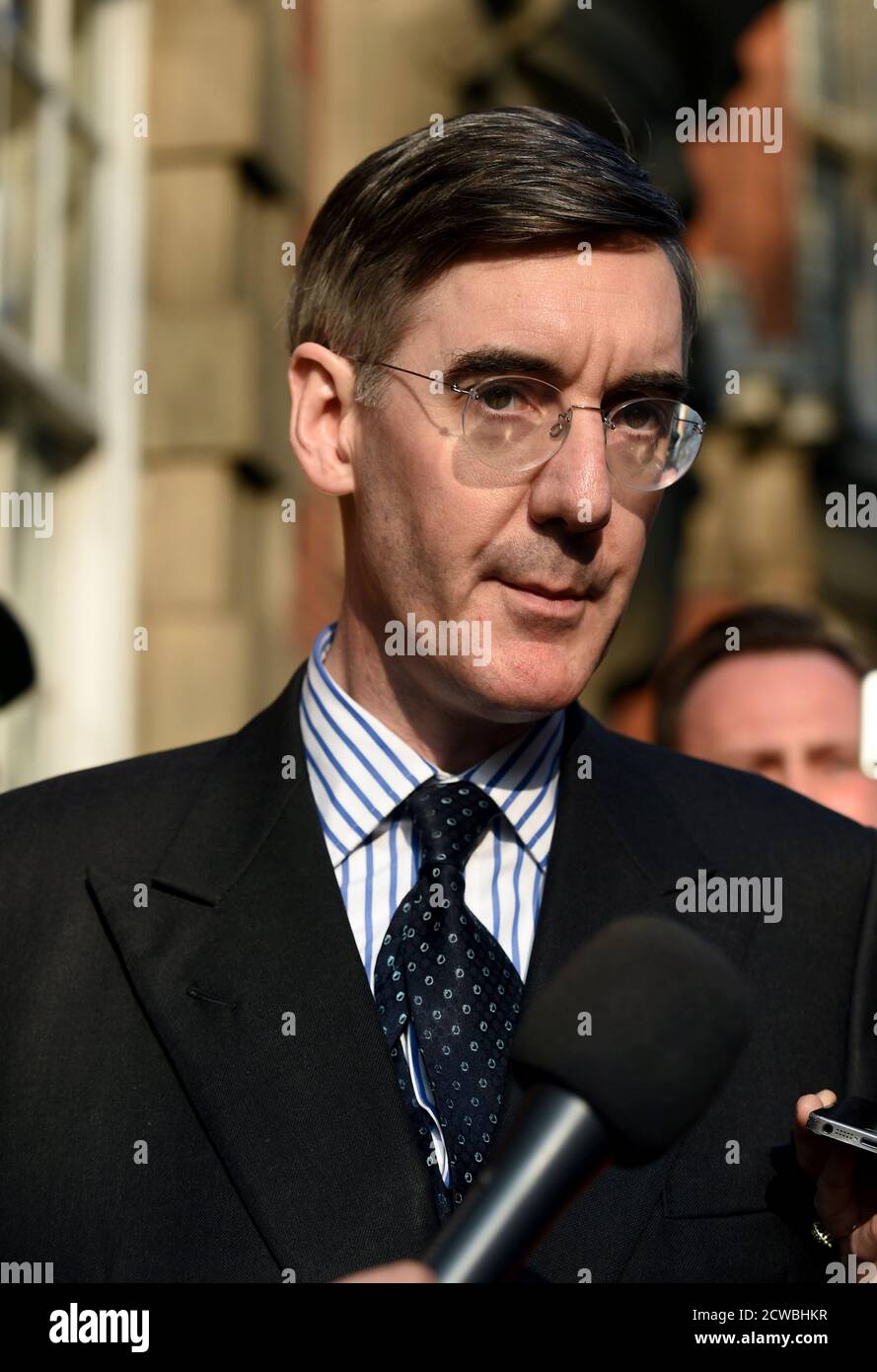 Photograph of Jacob Rees-Mogg. Jacob William Rees-Mogg (1969-) a ...