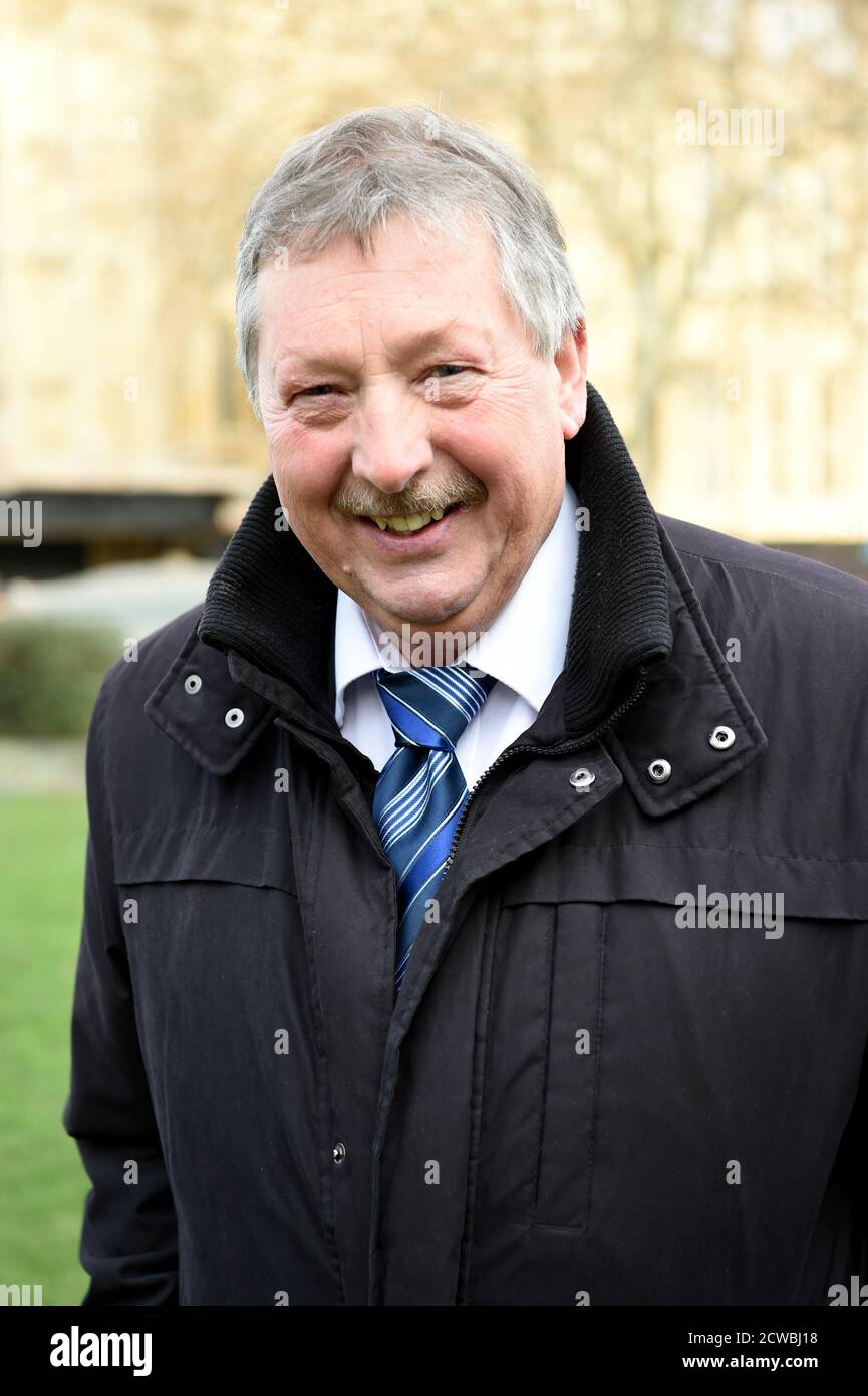 Photograph of Sammy Wilson. Samuel Wilson (1953-) a Democratic Unionist ...