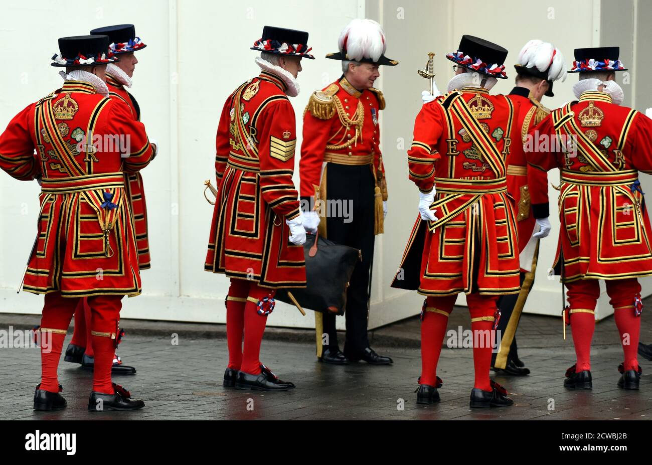 Photograph of the Queen's Bodyguard at the State Opening of Parliament ...