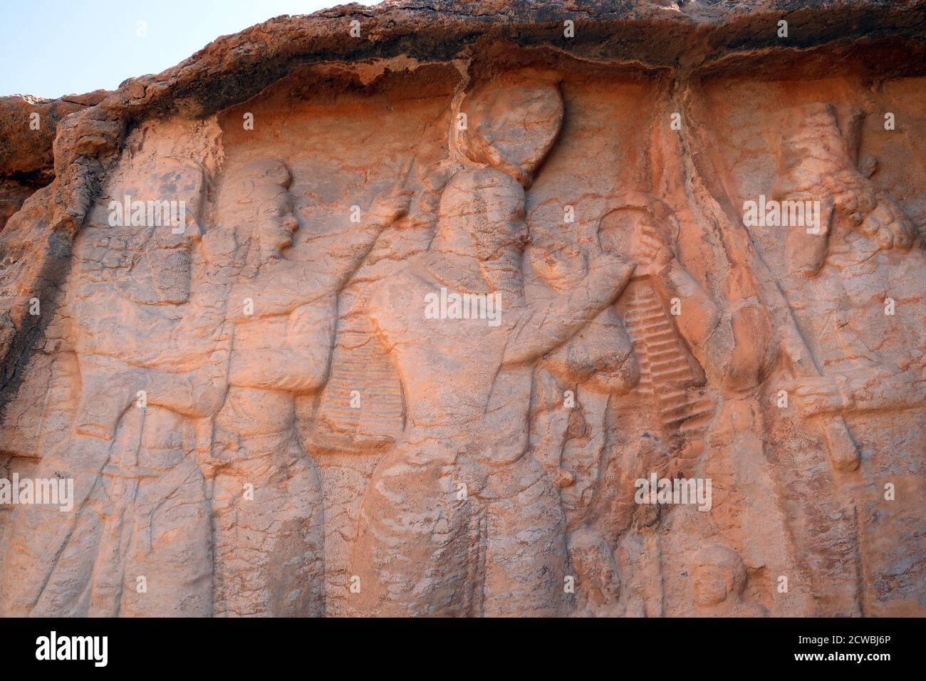 Photograph taken at Naqsh-e Rajab, an archaeological site just north of ...