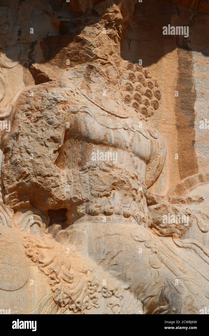 Photograph taken at Naqsh-e Rajab, an archaeological site just north of ...