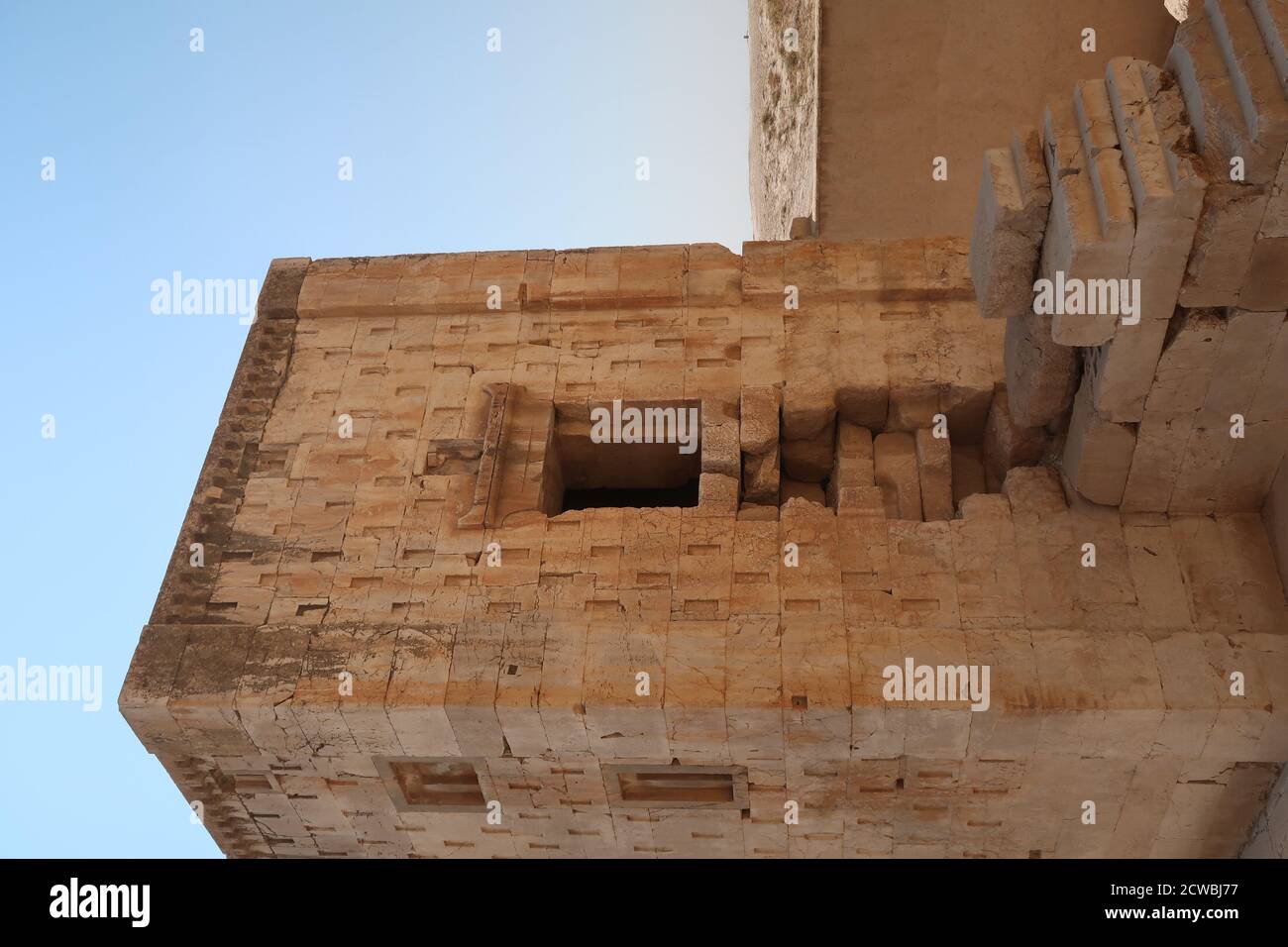 Photograph taken of Ka'ba-ye Zartosht, a stone structure in the Naqsh-e ...