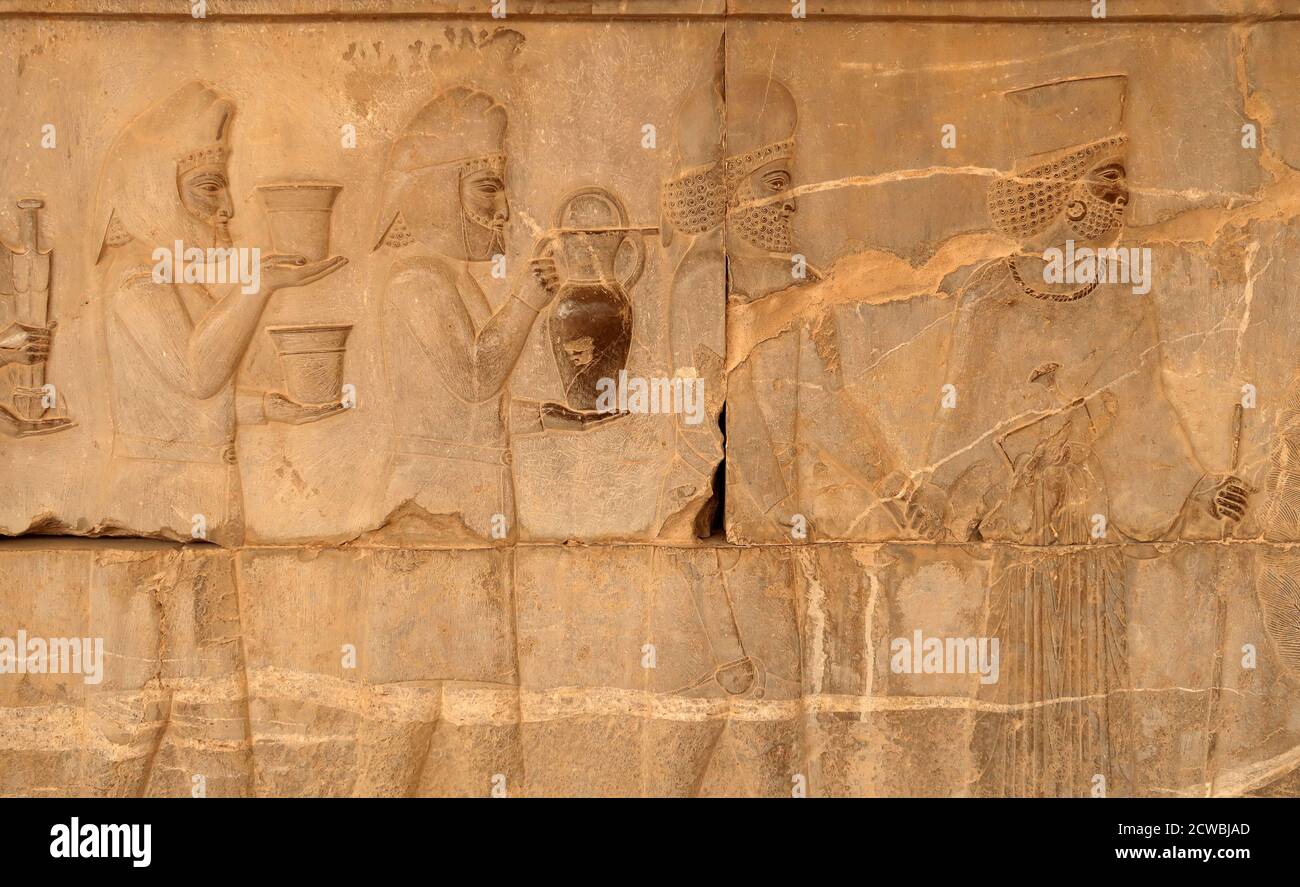 Persepolis relief guards hi-res stock photography and images - Alamy