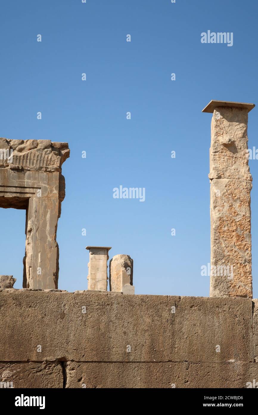 Photograph of the Tachara Palace ordered by Darius I, completed by his ...