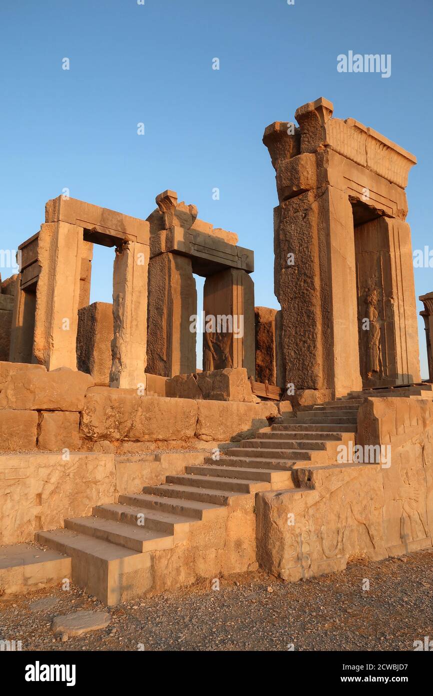 Photograph of the Tachara Palace ordered by Darius I, completed by his ...