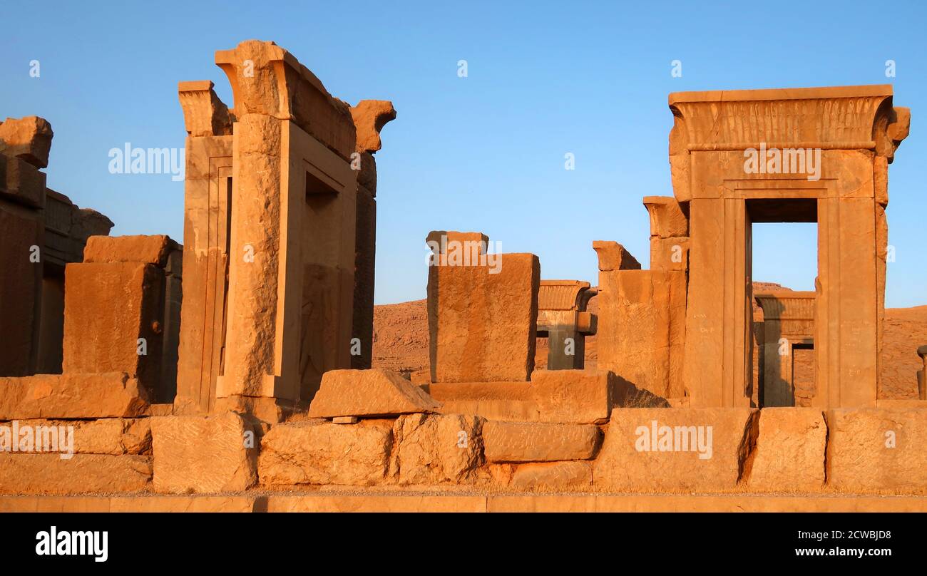 Photograph of the Tachara Palace ordered by Darius I, completed by his ...