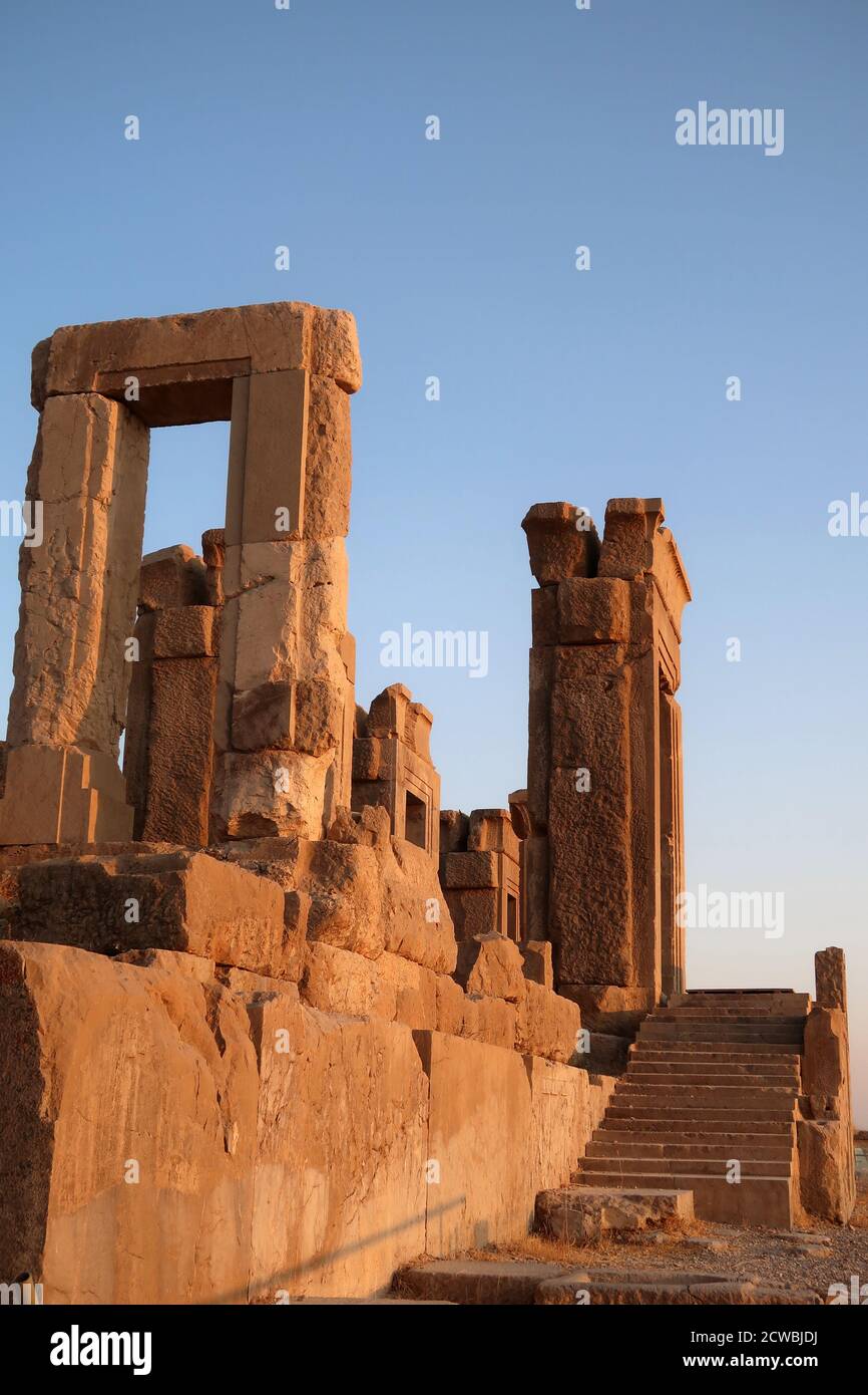 Photograph of the Tachara Palace ordered by Darius I, completed by his ...