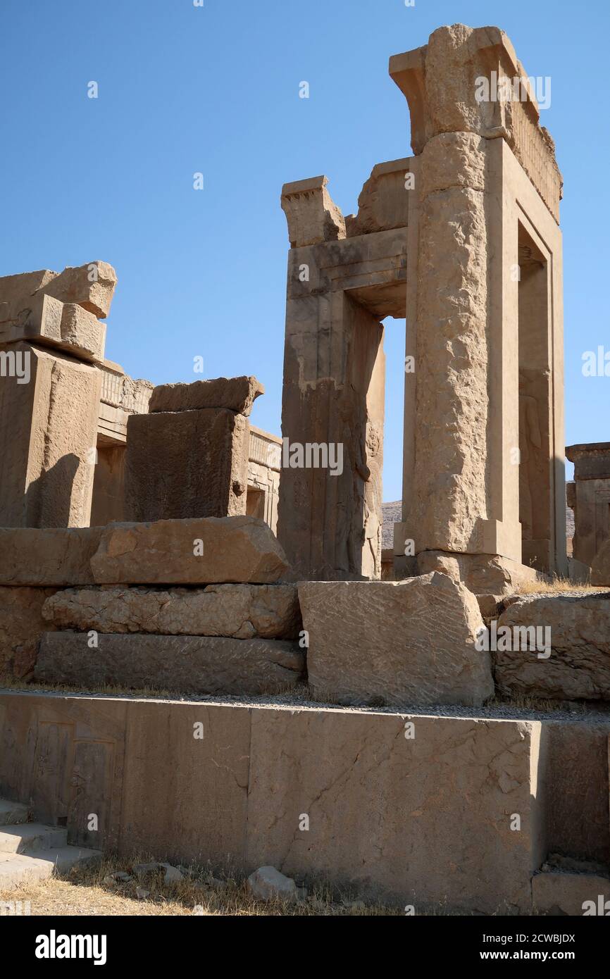 Photograph of the Tachara Palace ordered by Darius I, completed by his ...