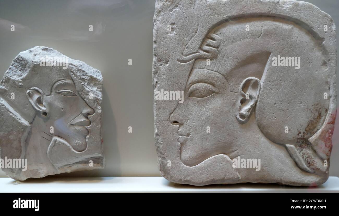 Queen nefertiti and king akhenaten hi-res stock photography and images ...