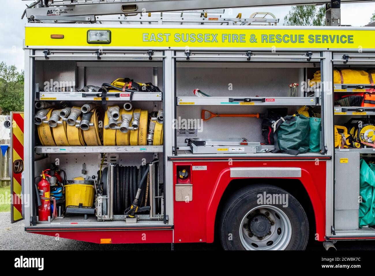 A Fire Engine Display At The High Hurstwood Village Fete, High ...