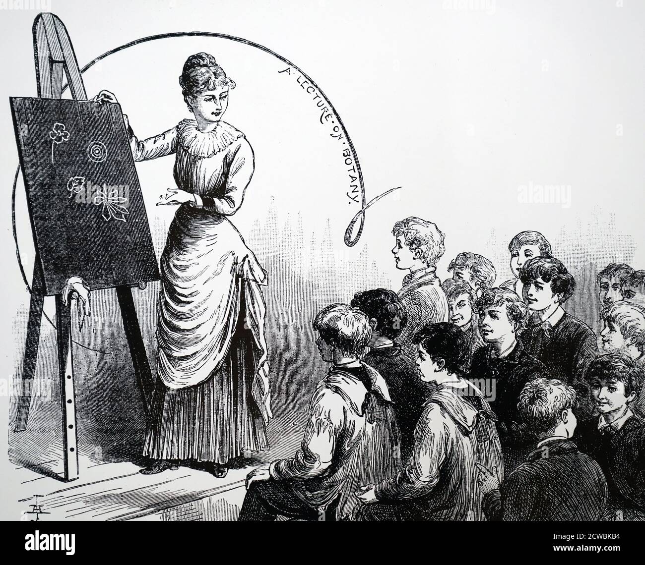 19th century school children teacher hi-res stock photography and ...
