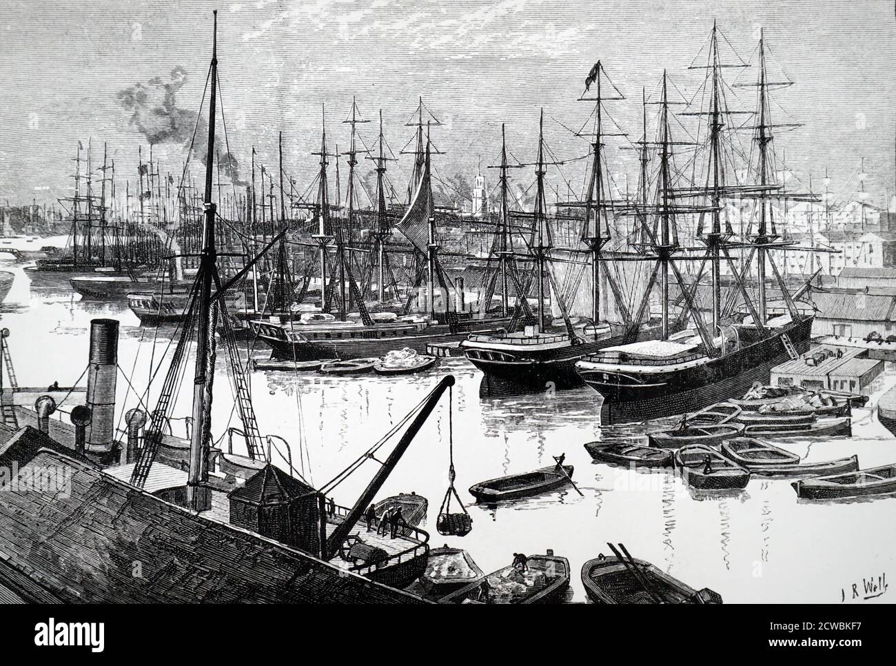 London dock 19th century hi-res stock photography and images - Alamy