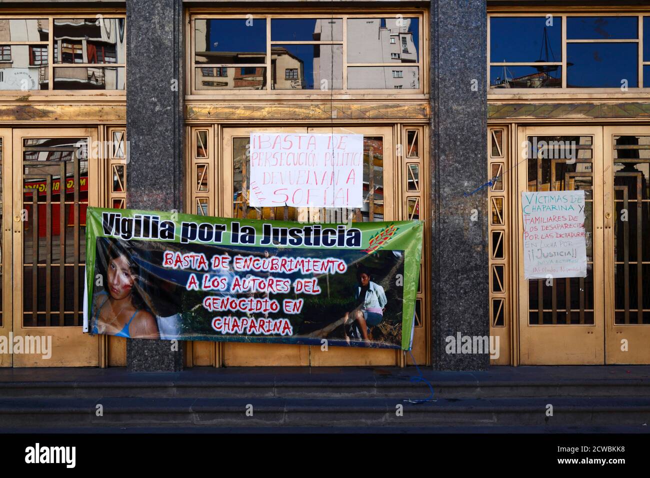 Banner on UPEA University entrance demanding justice for those killed ...