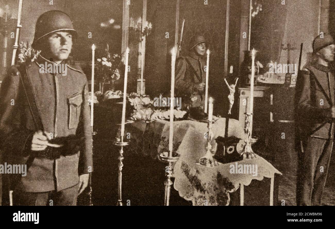 Black and white photo of the signing of the Franco-Soviet Pact, May ...