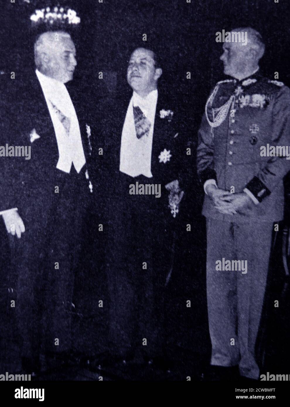 Black and white photograph of Count Galeazzo Ciano (1903-1944) in the ...