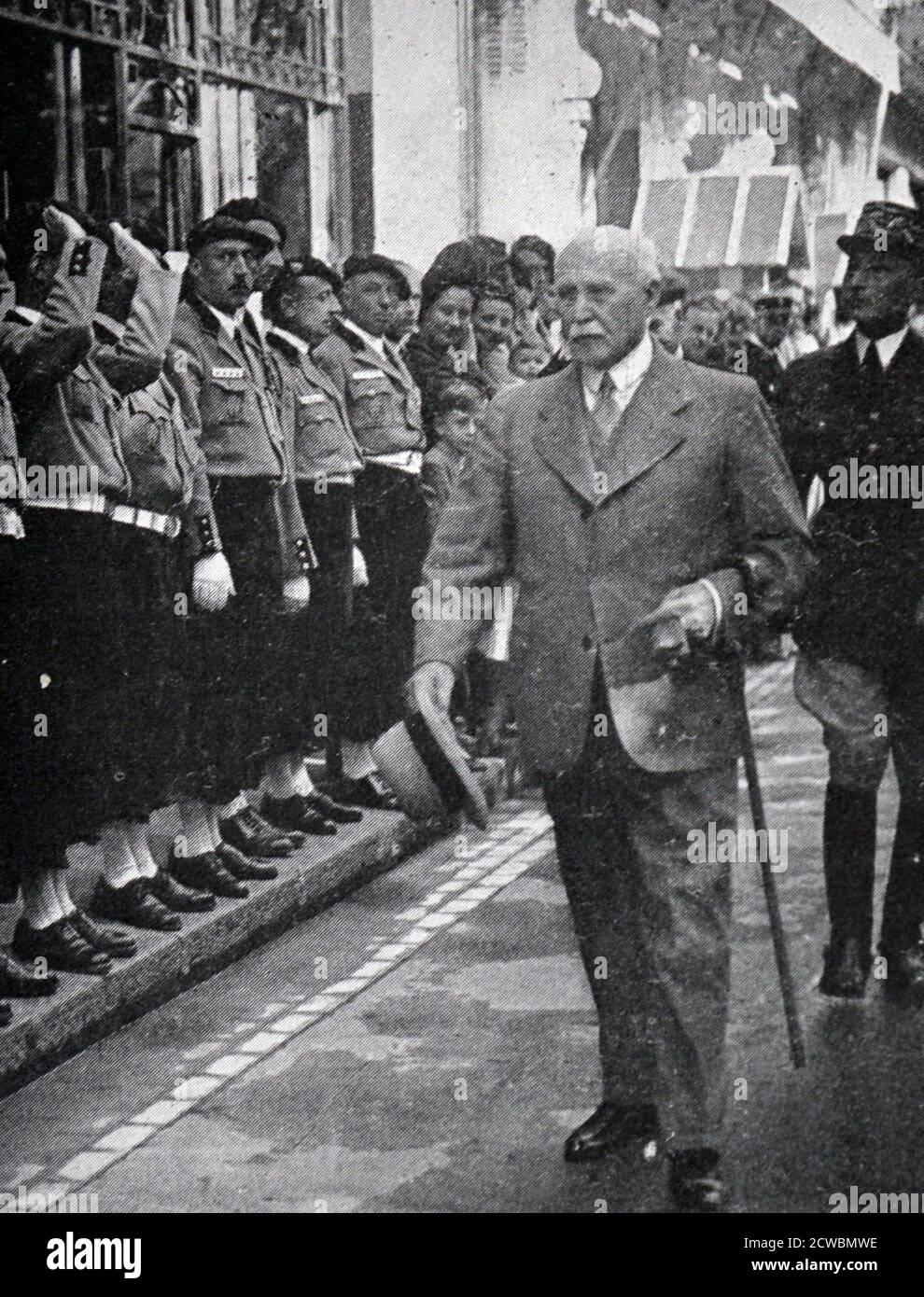 Black and white photograph of Marshal Phillippe Petain (1856-1951 ...