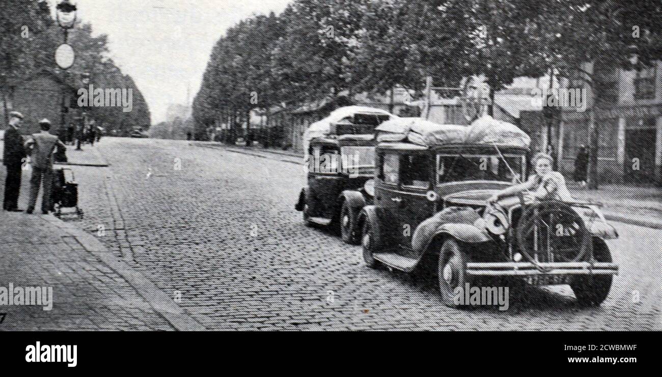 Black and white photograph of France during World War II (1939-1945 ...