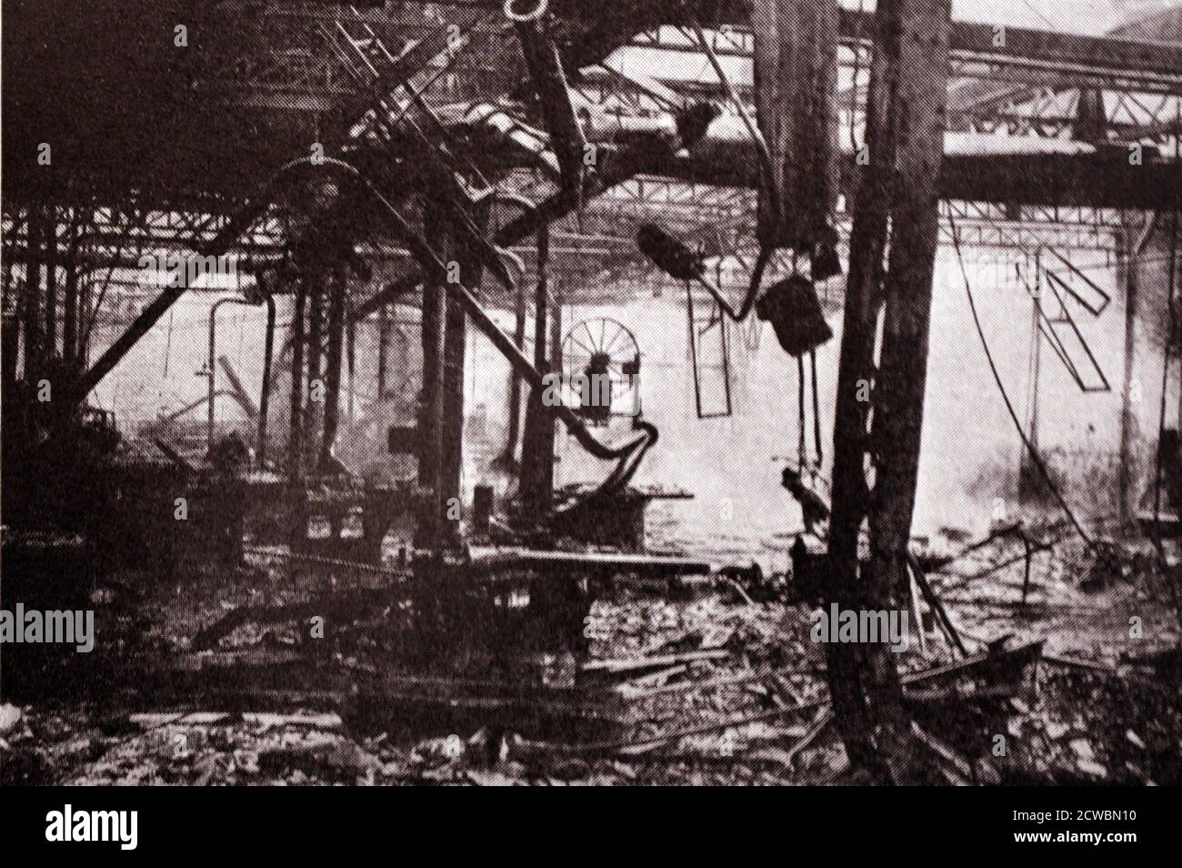 Black and white photograph of World War II (1939-1945); Compulsory ...