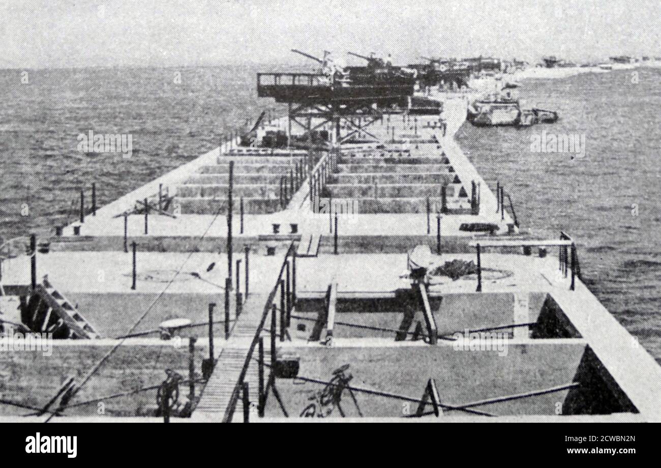 Black and white photograph of World War II (1939-1945) showing image of ...