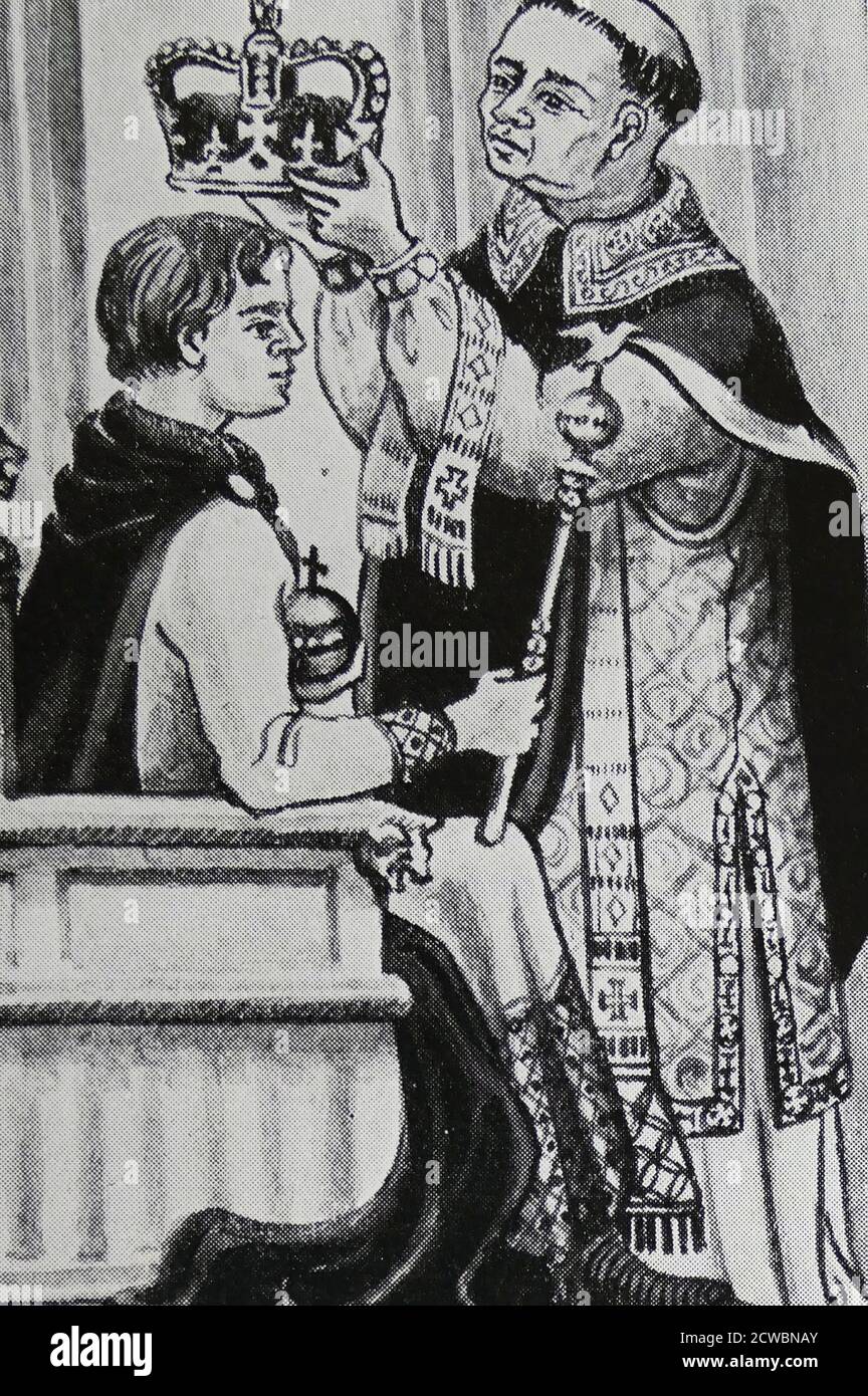 Illustration depicting the coronation of William I (c. 1028 - 1087 ...