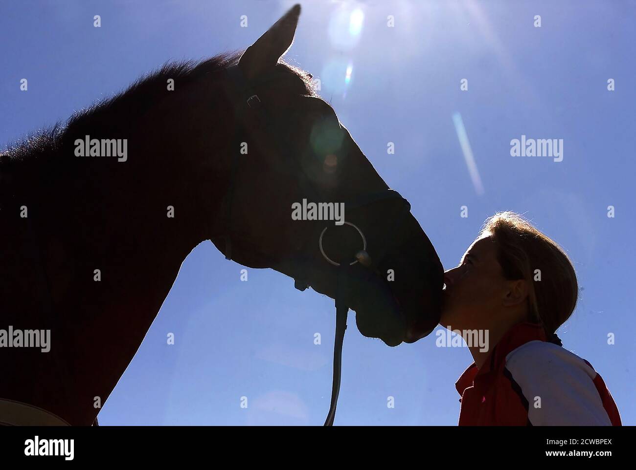 PIPPA FUNNELL, BRITISH THREE DAY EVENTER WITH "ROCKY" AT THE HORSLEY ...