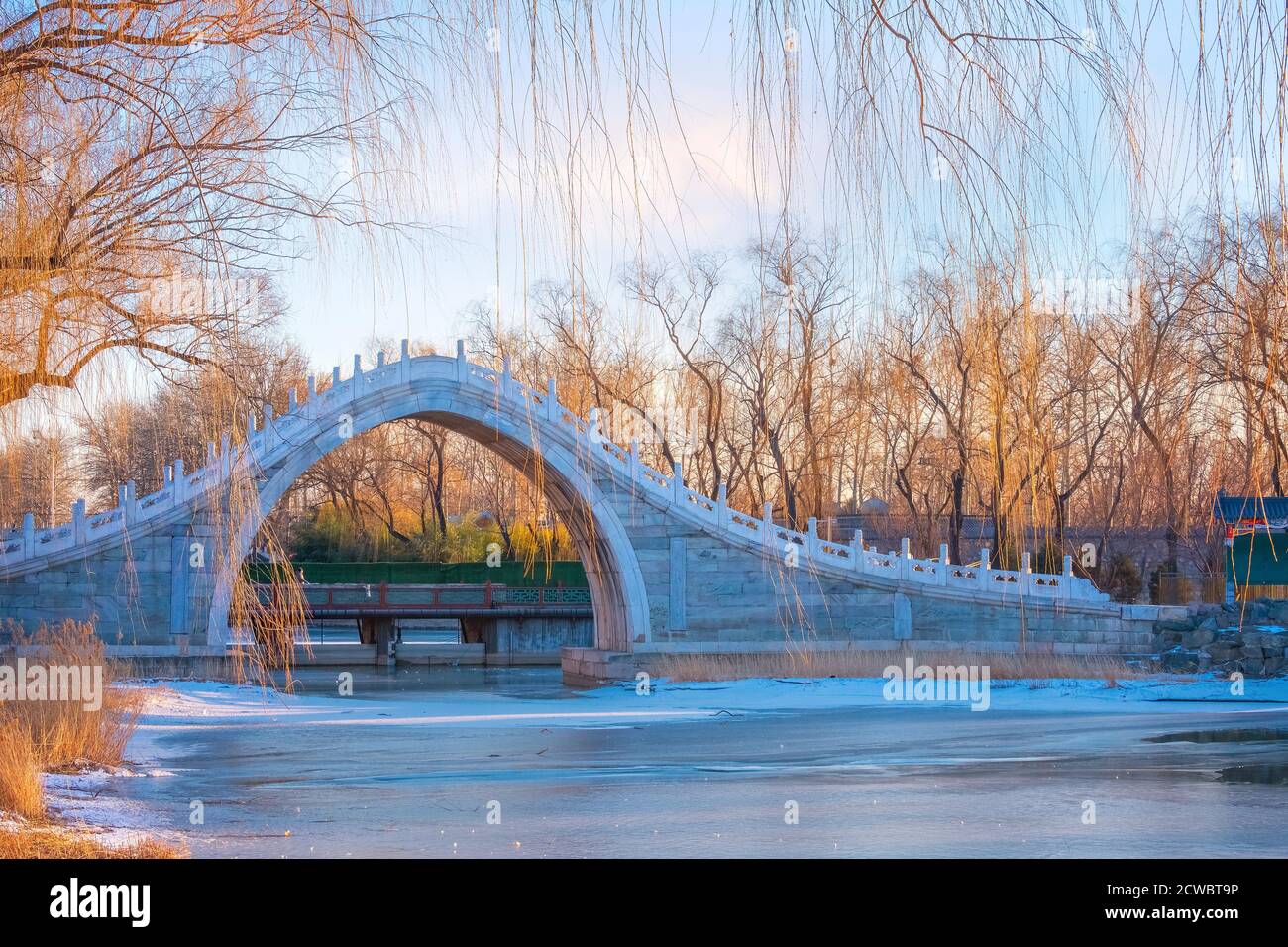 Beijing, China - Jan 13 2020: Xiuyi bridge, stands at the largest ...