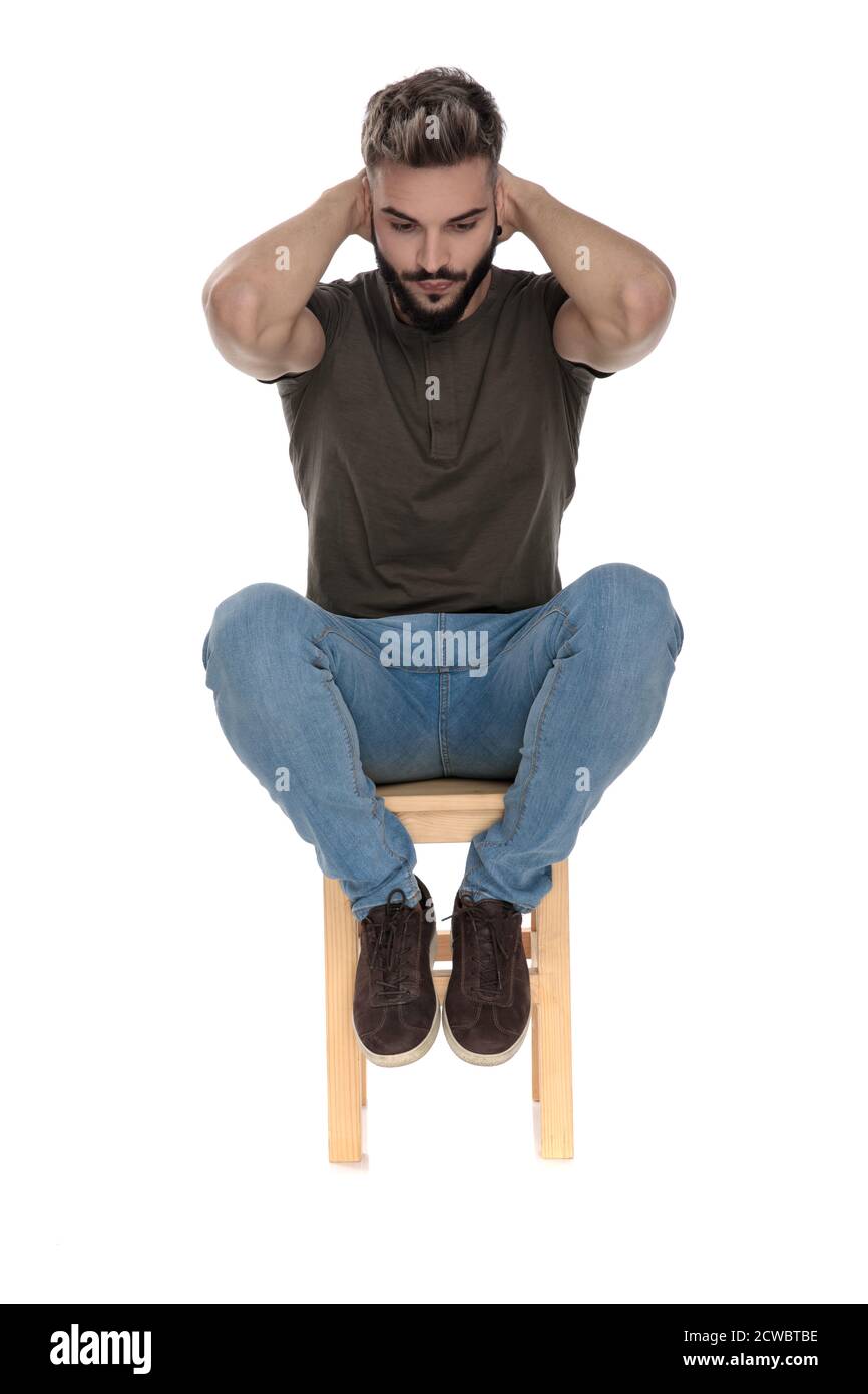 Man Sitting On Chair