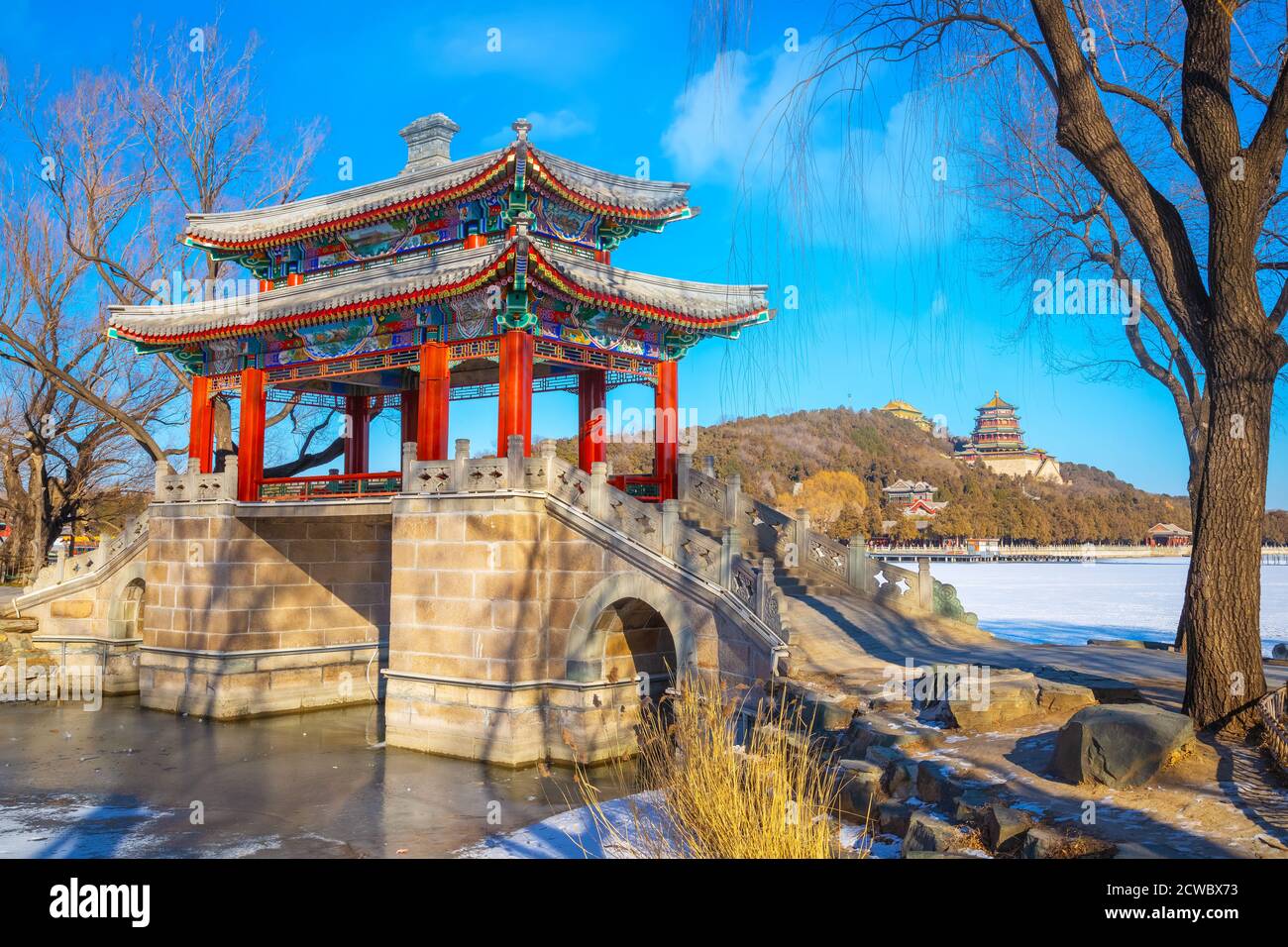 Beijing, China - Jan 13 2020: The Summer Palace was an imperial garden ...