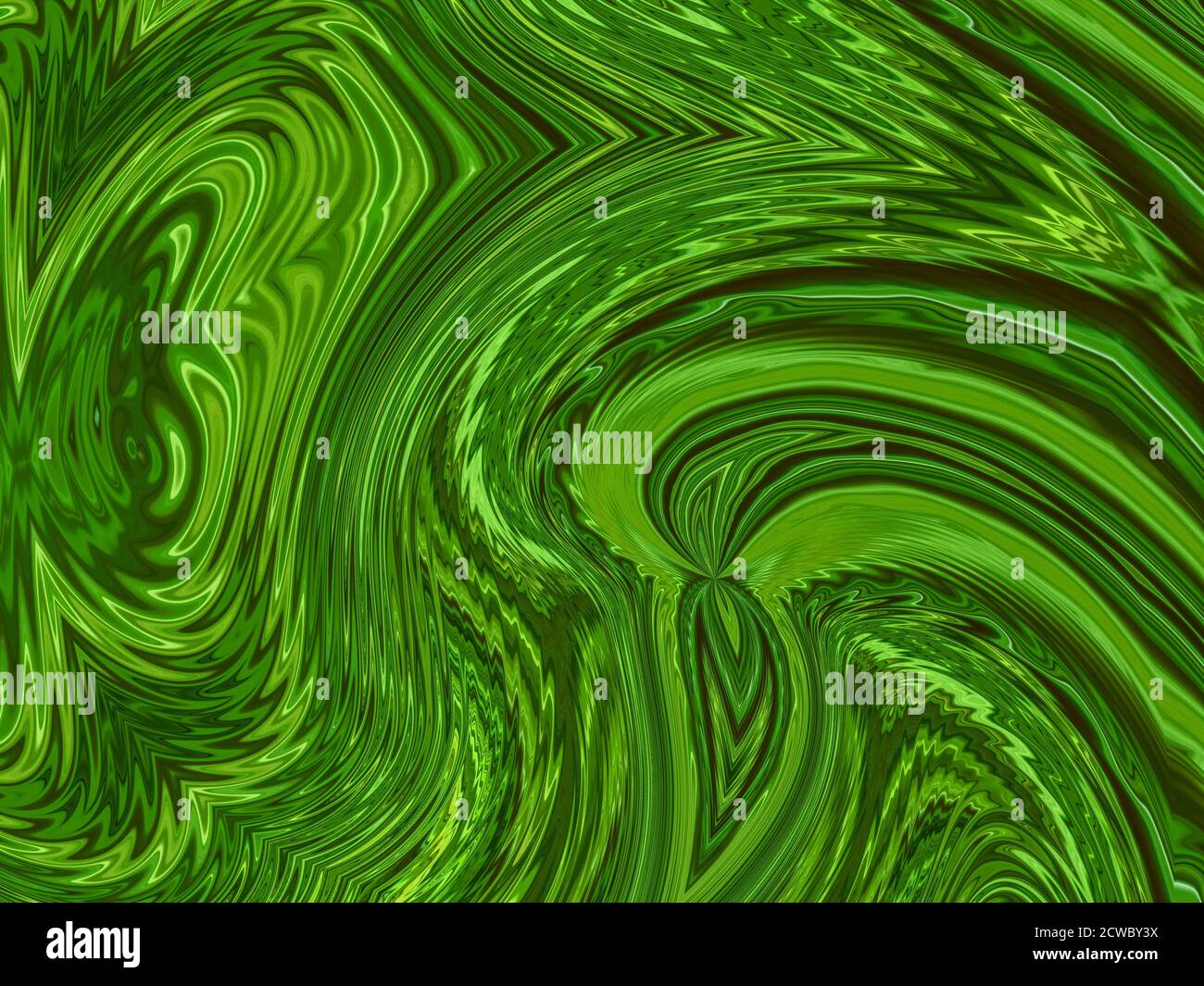 Abstract background with wavy patterns in vibrant green colors for ...
