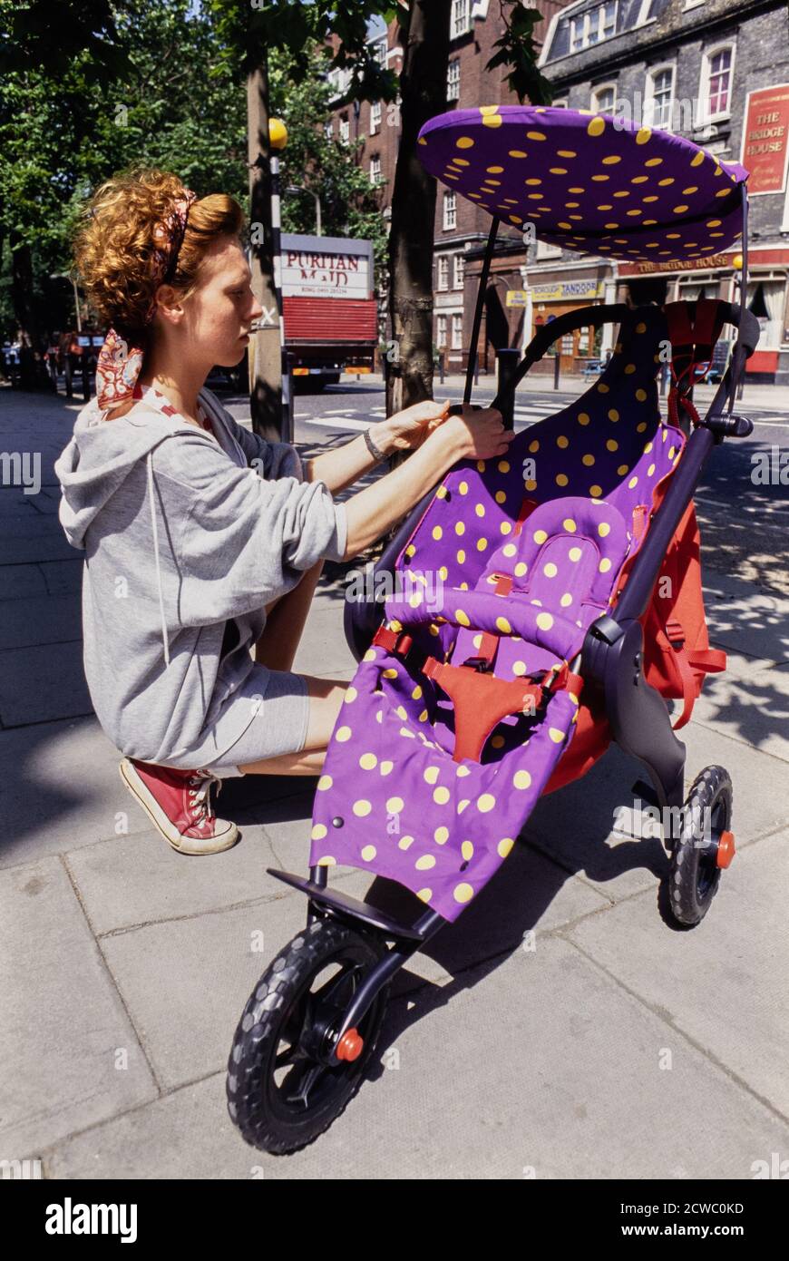 Ela Cieslak and her Country Bug pushchair. Southbank University product ...