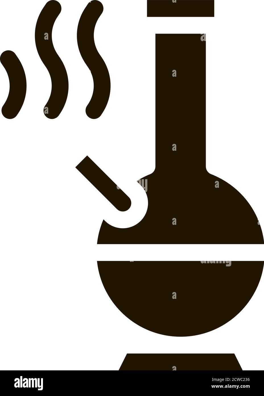 Smoking Bong Icon Vector Glyph Illustration Stock Vector Image & Art ...