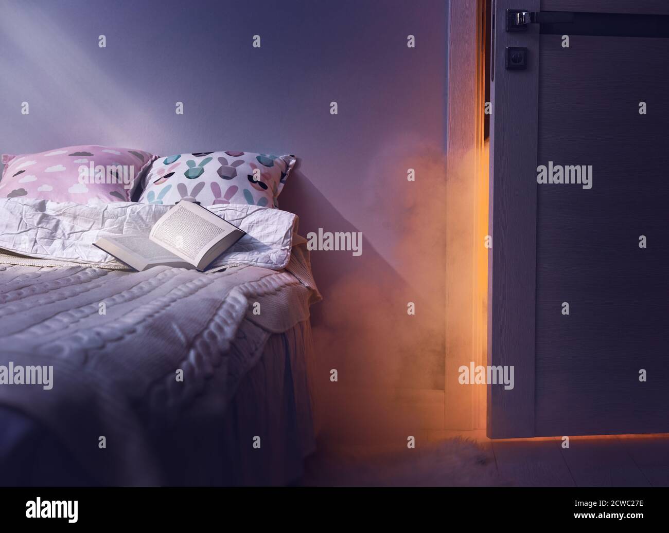 Scary monster in dark room hi-res stock photography and images - Alamy