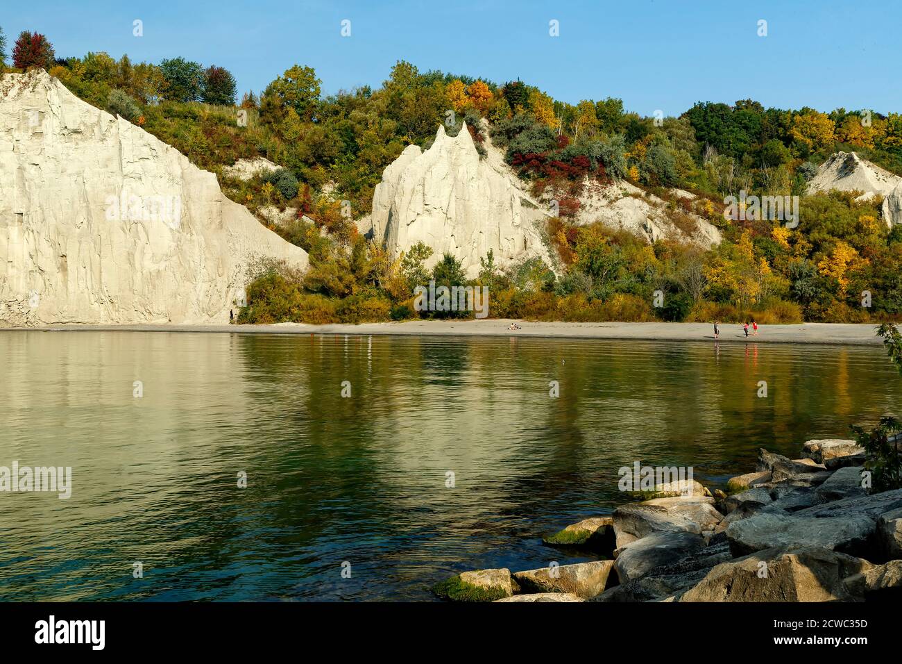Scarborough Bluffs is a 300 foot high escarpment on the shoreline of ...