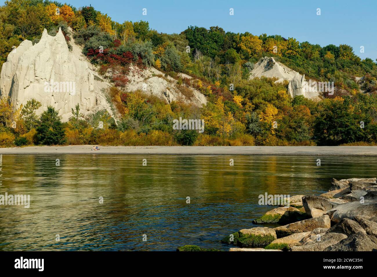 Scarborough Bluffs is a 300 foot high escarpment on the shoreline of ...