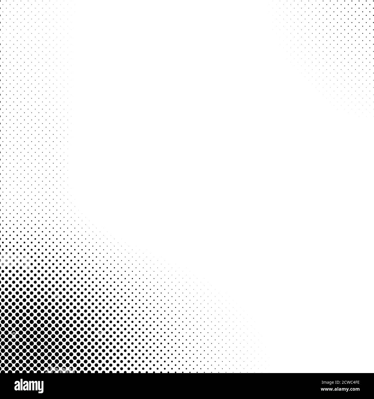 Circle halftone, screentone vector illustrations. Dots, dotted ...