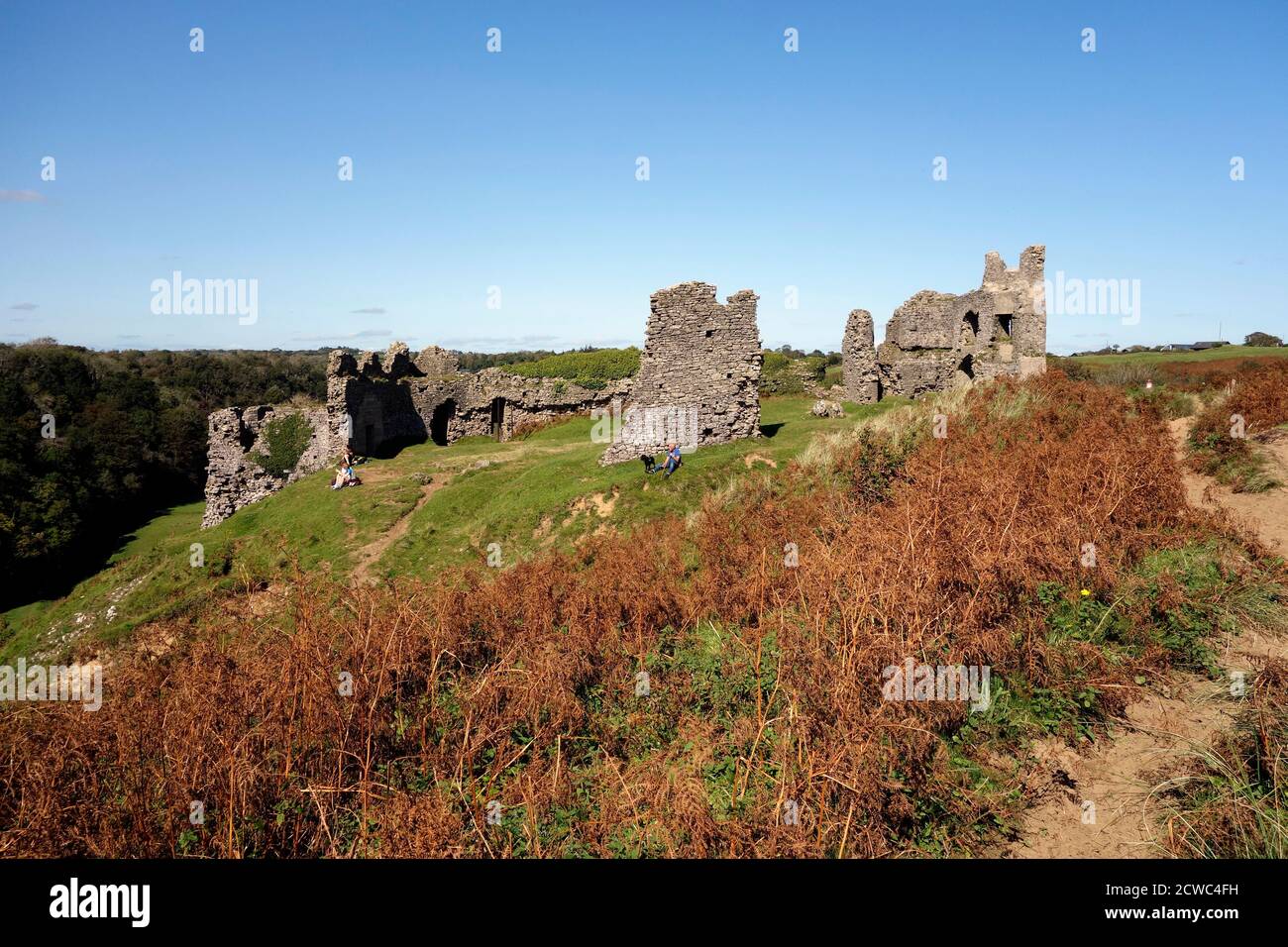 Pennard castle ruins hi-res stock photography and images - Alamy
