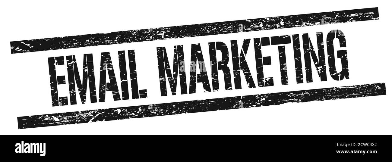 EMAIL MARKETING text on black grungy rectangle stamp sign Stock Photo ...