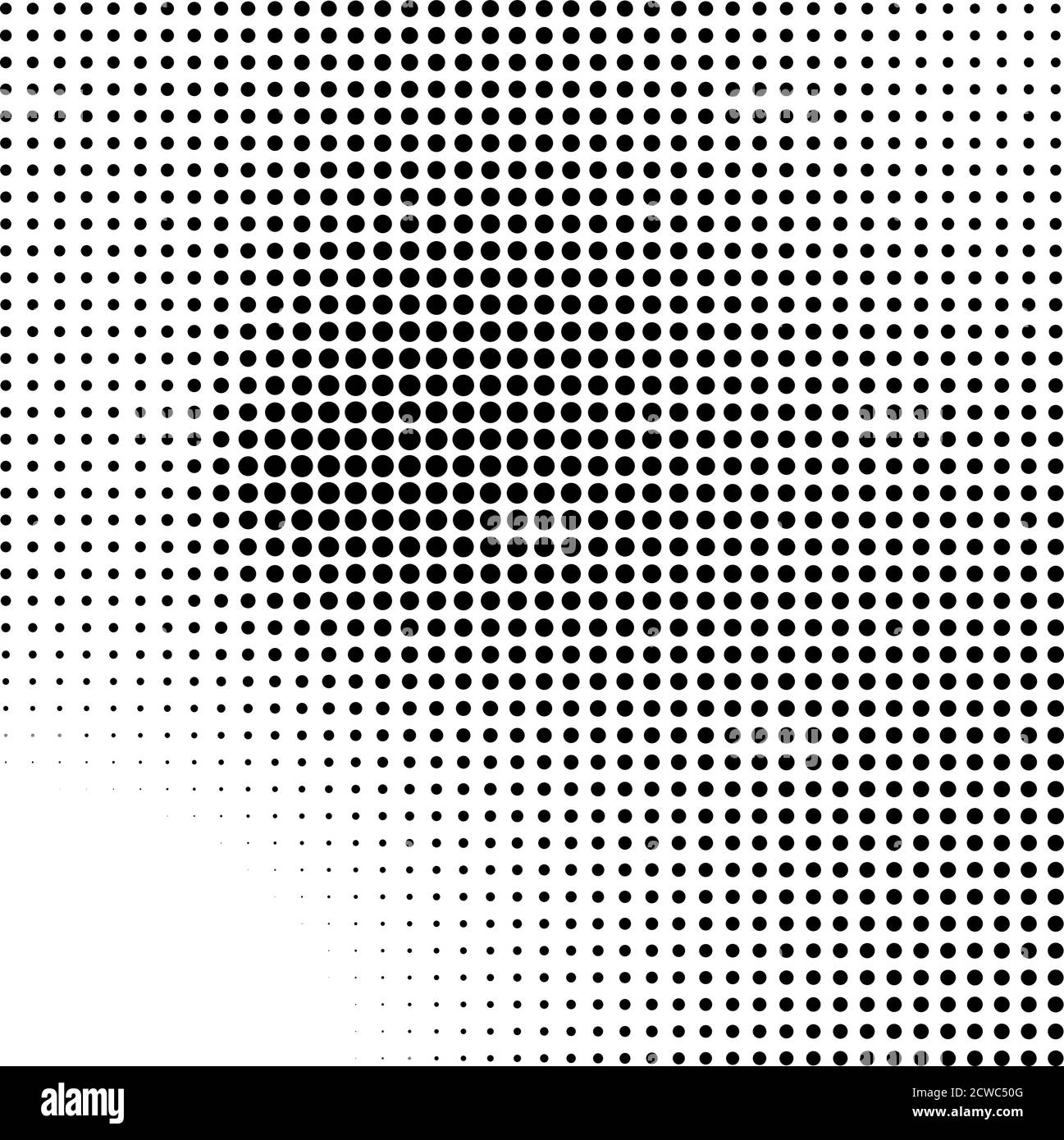 Circle halftone, screentone vector illustrations. Dots, dotted ...