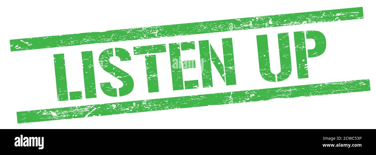 Listen up stamp hi-res stock photography and images - Alamy