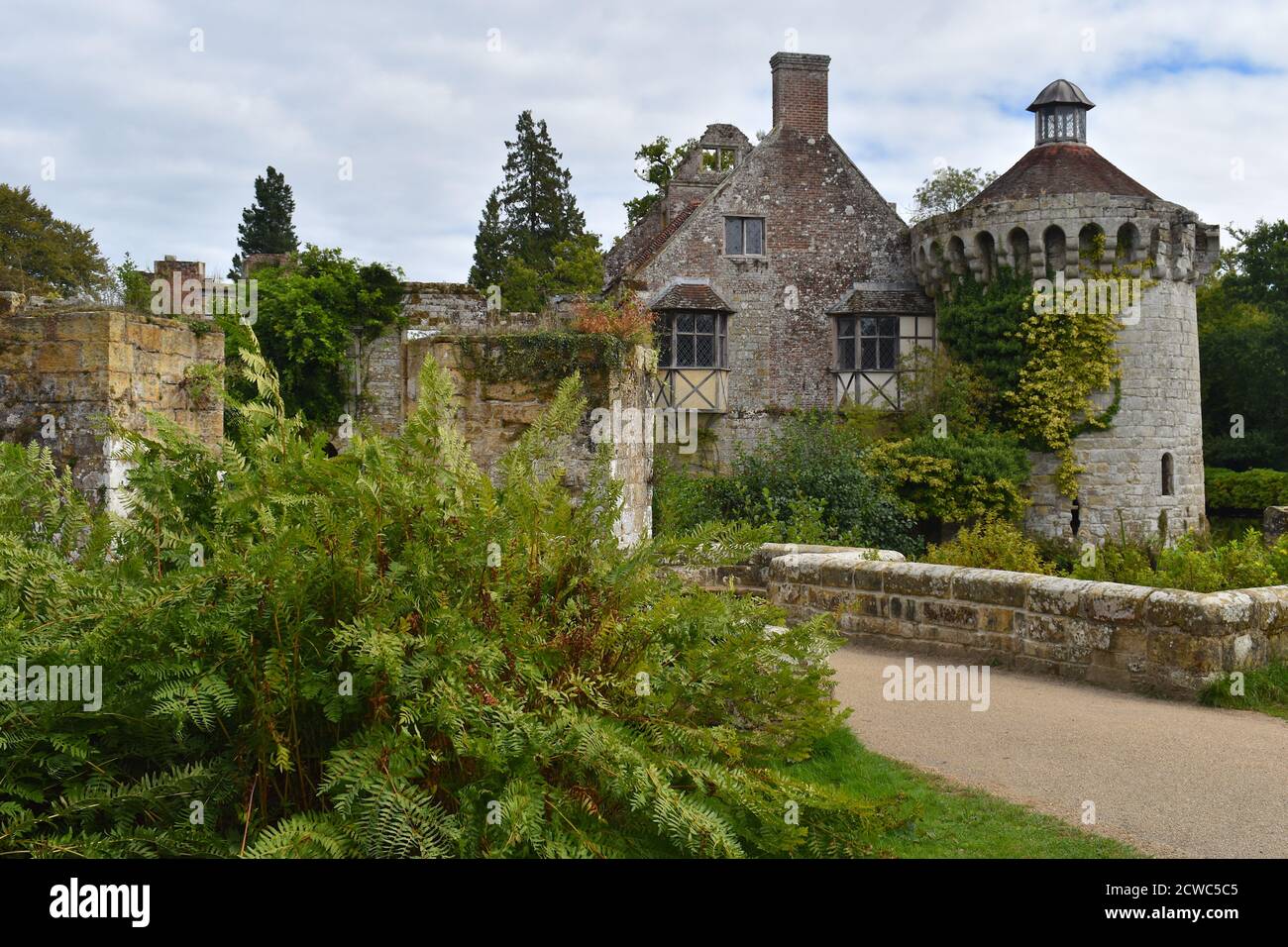 Stone centuries old British medieval castle It includes residential ...