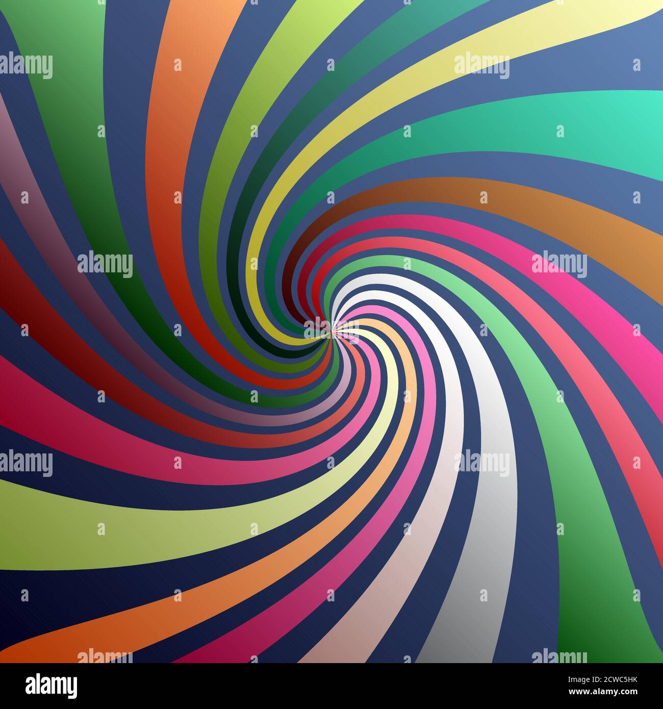 Twist, spiral, swirl, twirl element. Colored Radial rotating stripes ...