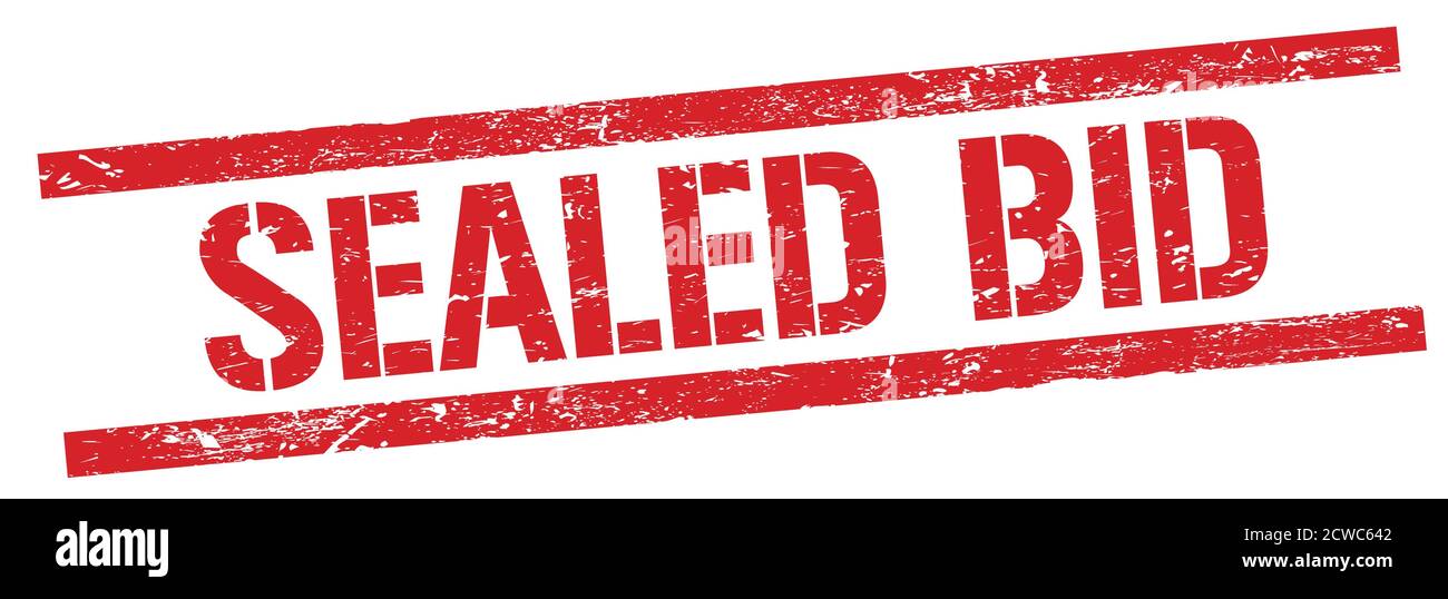 Sealed bid stamp hi-res stock photography and images - Alamy