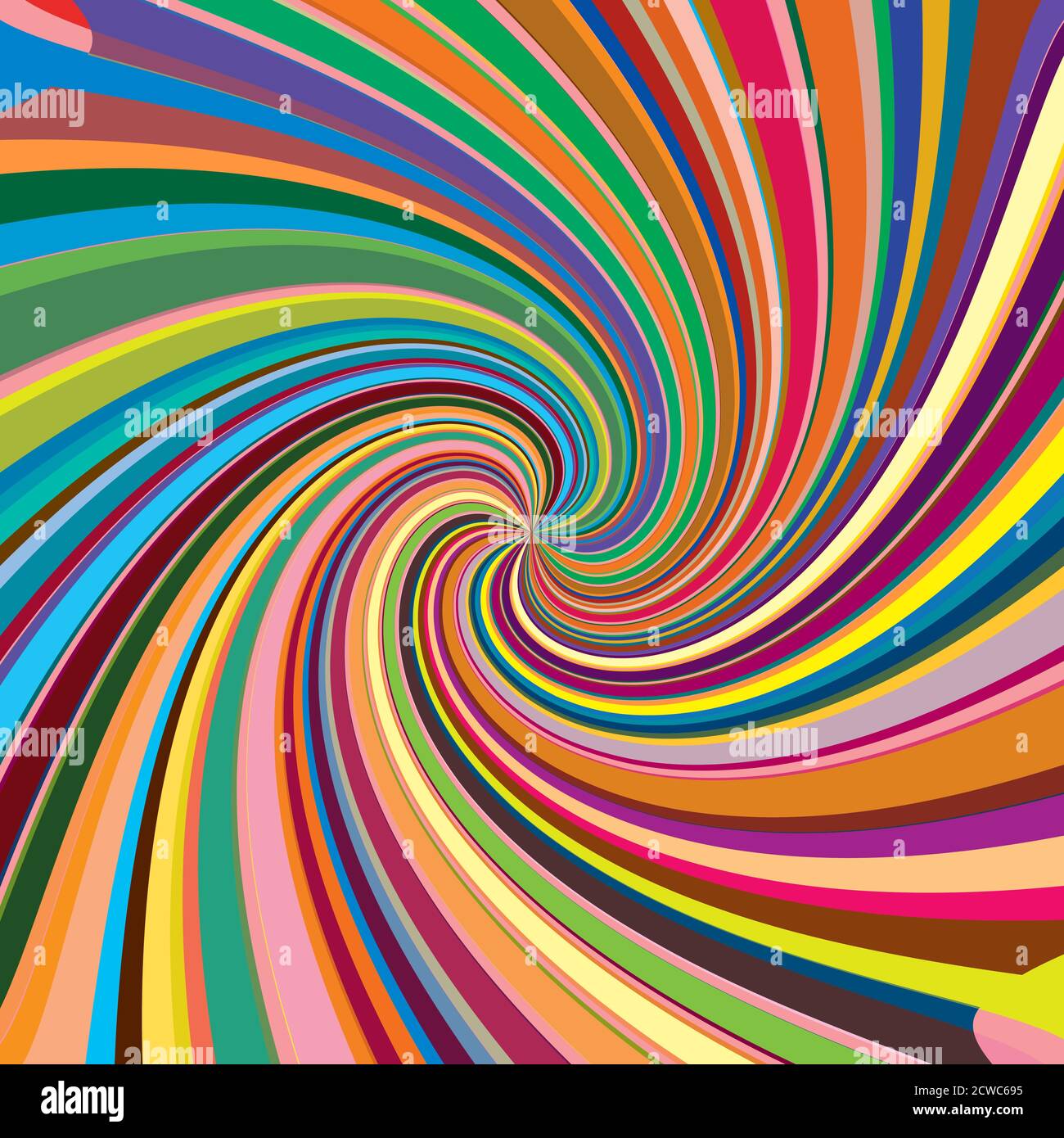Twist, spiral, swirl, twirl element. Colored Radial rotating stripes ...