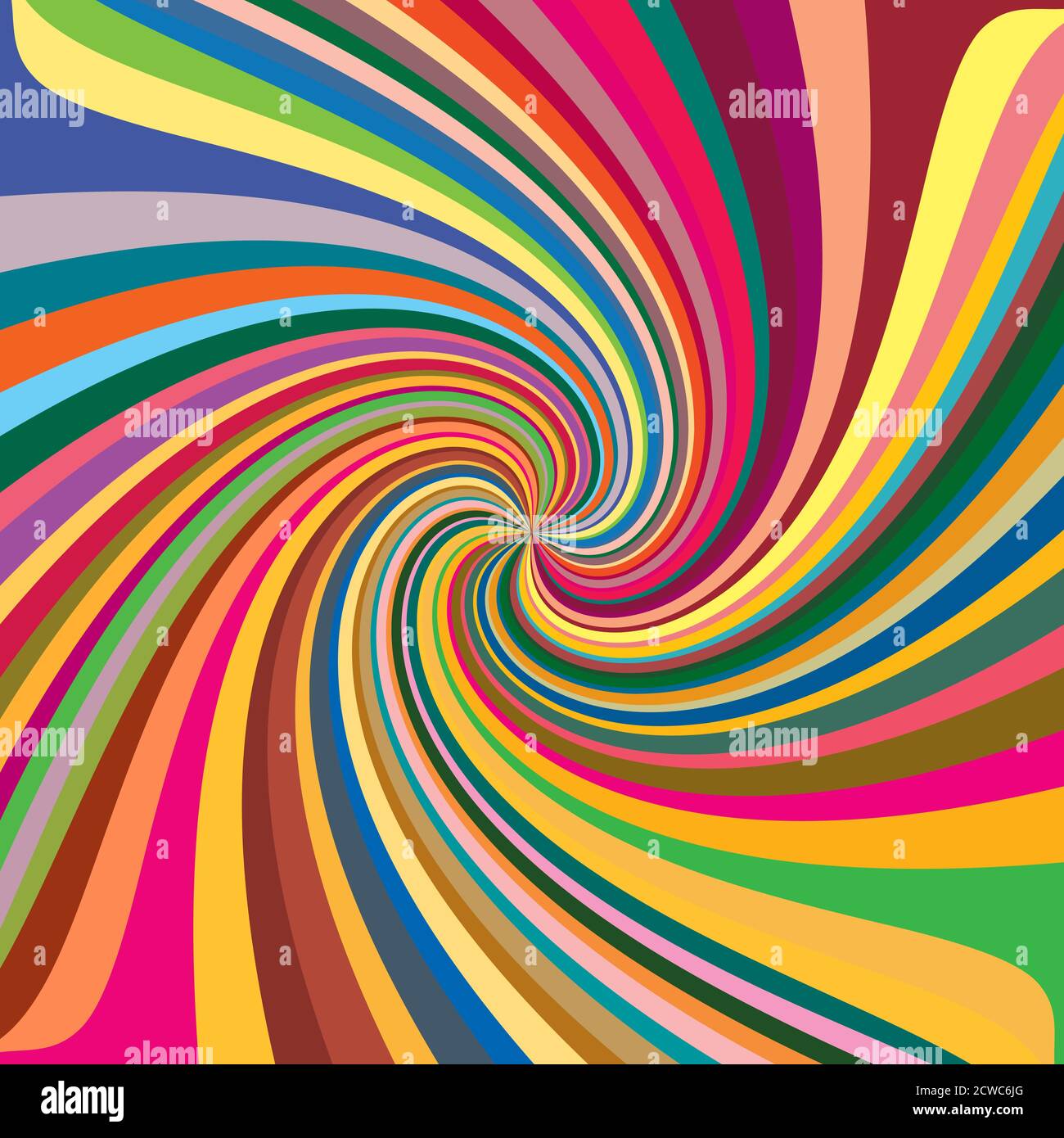 Twist, spiral, swirl, twirl element. Colored Radial rotating stripes ...