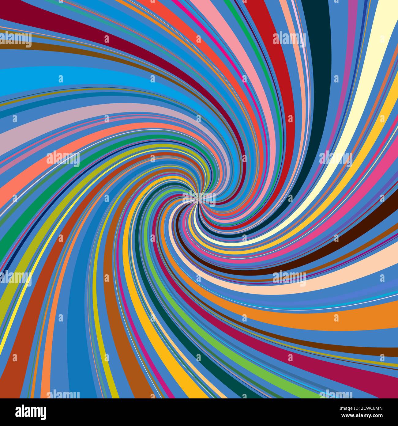 Twist, spiral, swirl, twirl element. Colored Radial rotating stripes ...