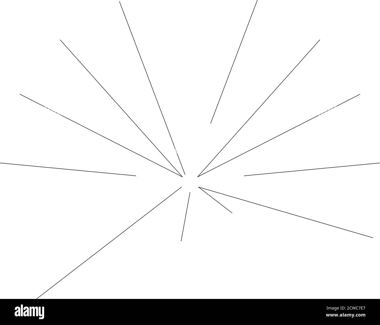 Radial,radiating lines abstract burst, explosion, fireworks FX ...