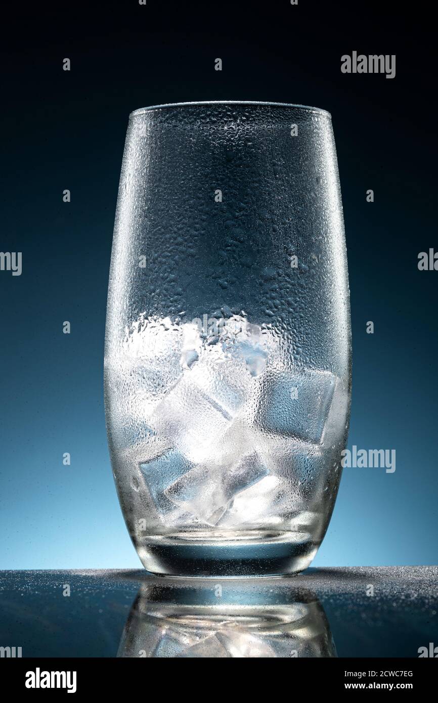 A glass of ice Stock Photo - Alamy